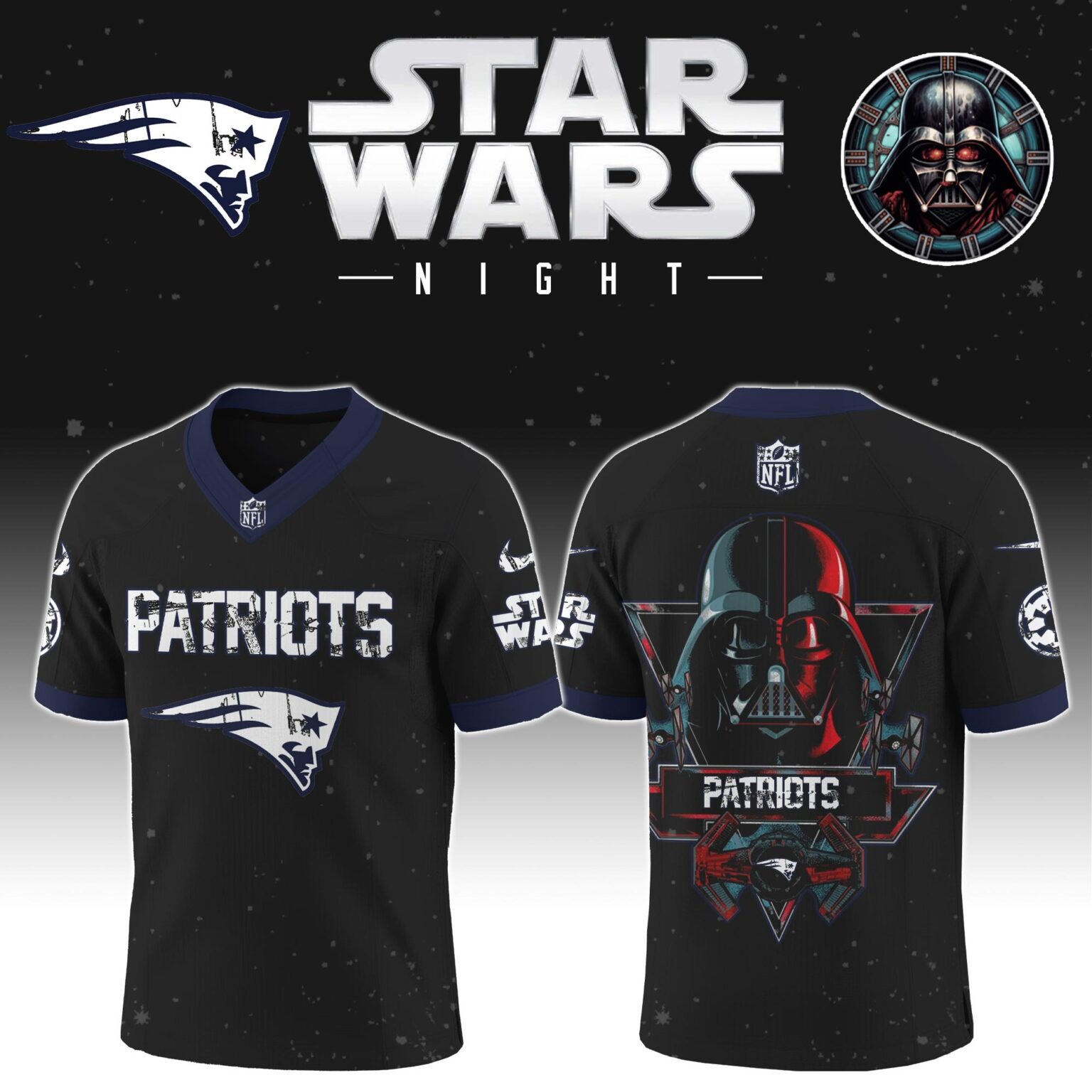 New England Patriots x Star Wars Special Edition Ver 2 NFL Jersey ...